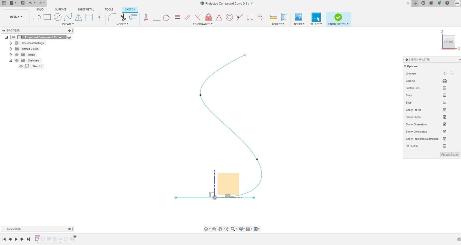 Projected Compound Curves in Fusion 360 - Asher Winn