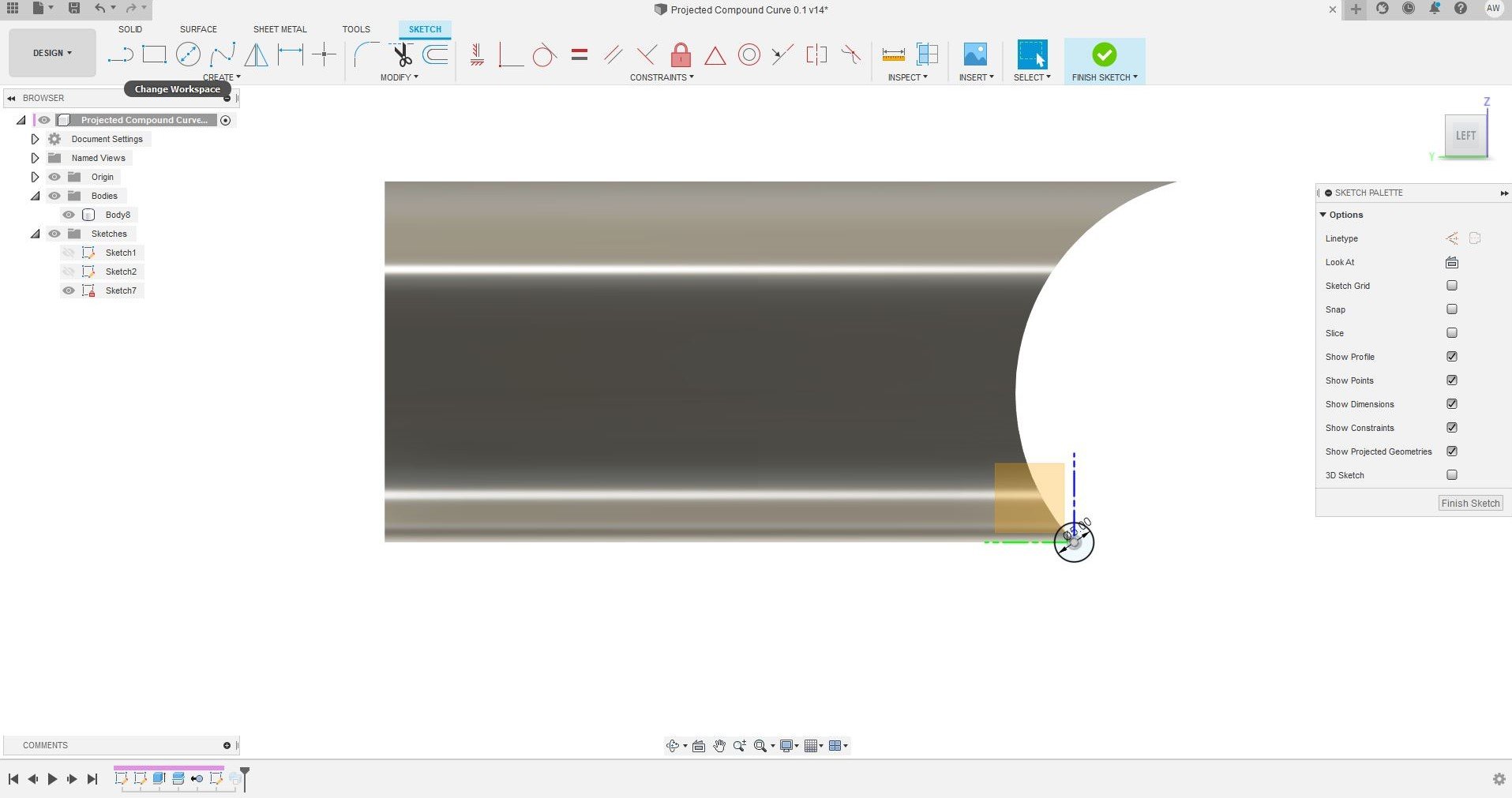 Projected Compound Curves in Fusion 360 - Asher Winn