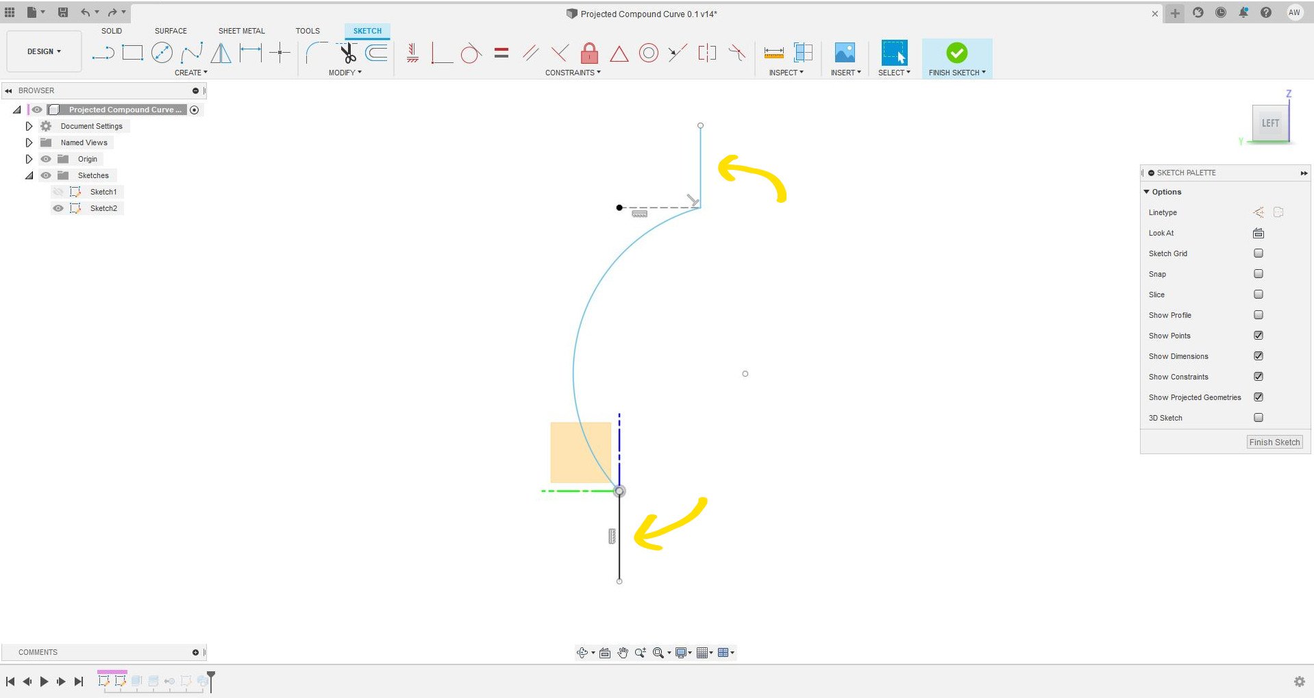 Projected Compound Curves in Fusion 360 - Asher Winn